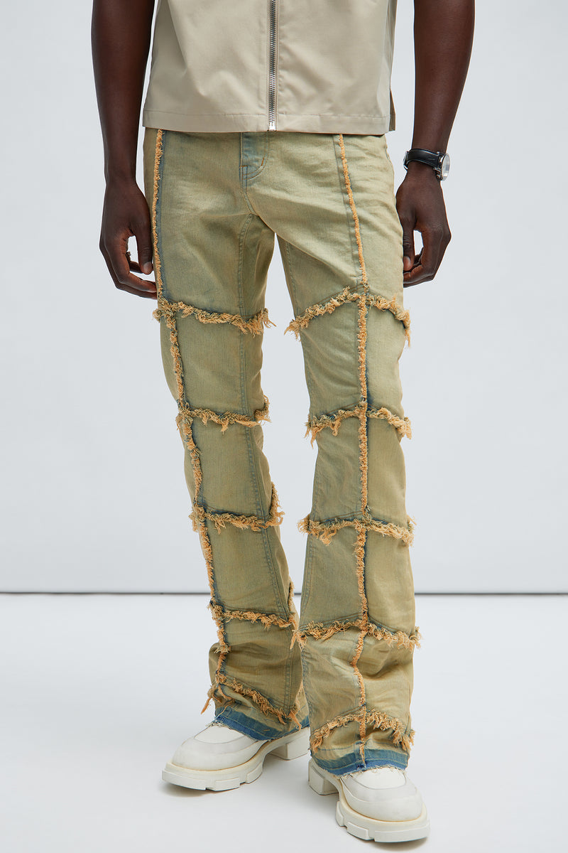 Fray The Way Stacked Skinny Flare Jeans - Medium Wash | Fashion Nova ...