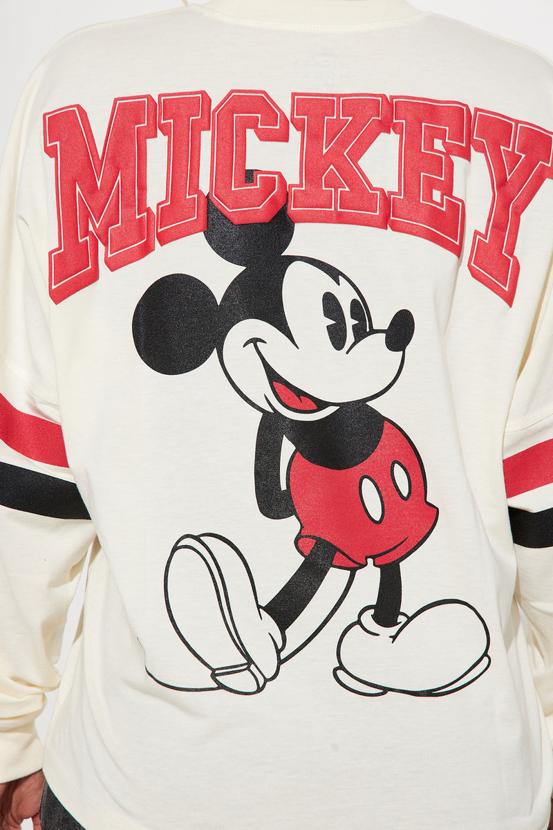 Team Mickey Long Sleeve Tee - Beige | Fashion Nova, Screens Tops and ...