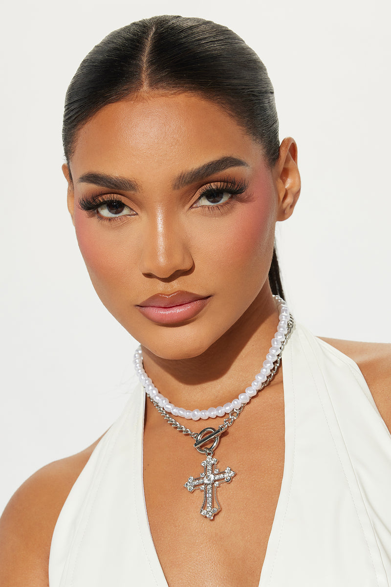 Dearest In The Sky Necklace - Silver | Fashion Nova, Jewelry | Fashion Nova