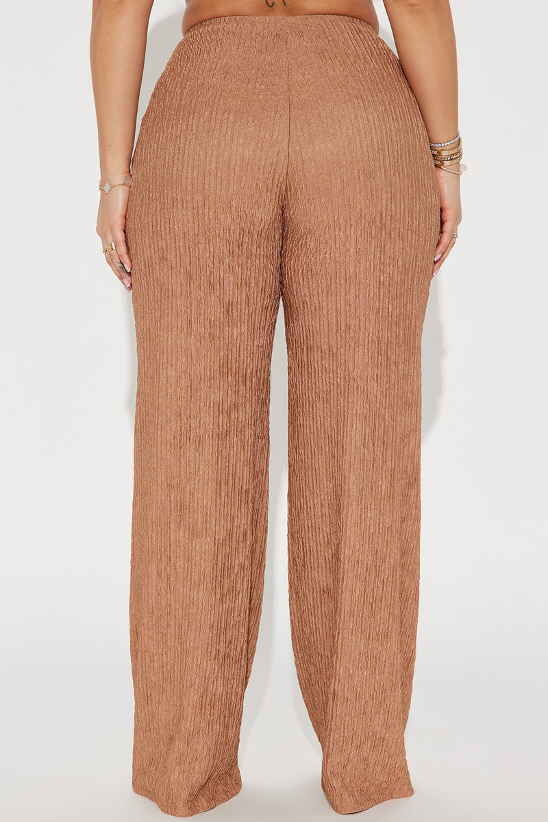 Running Late Textured V Waist Pant - Tan | Fashion Nova, Pants ...