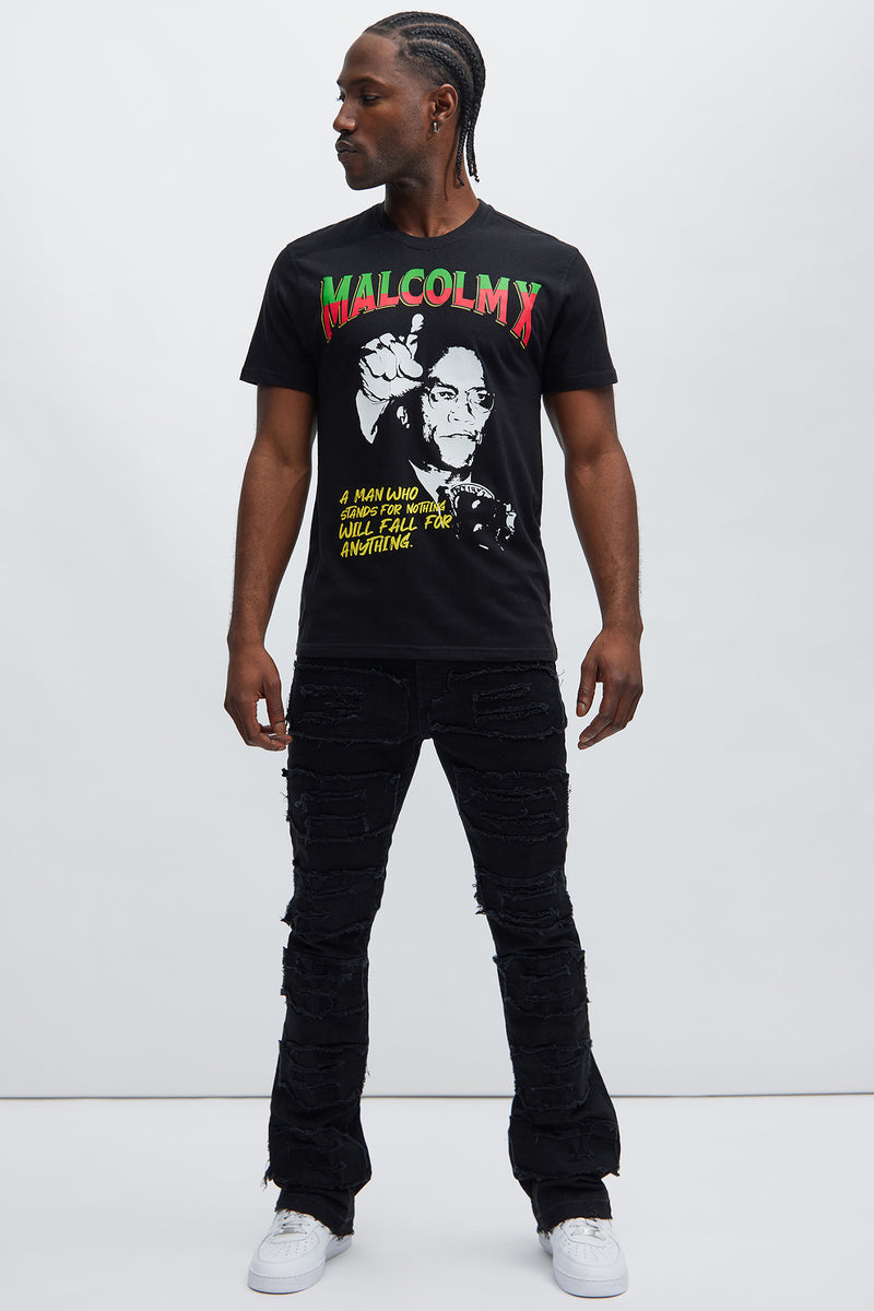 Malcom X Stand Strong Short Sleeve Tee - Black | Fashion Nova, Mens ...