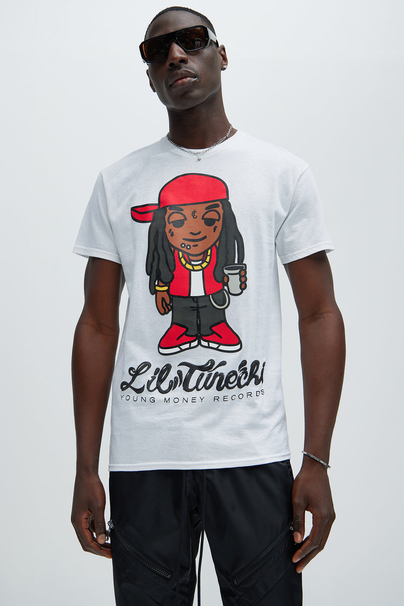 Lil Wayne Tunechi Short Sleeve Tee - White | Fashion Nova, Mens Graphic ...