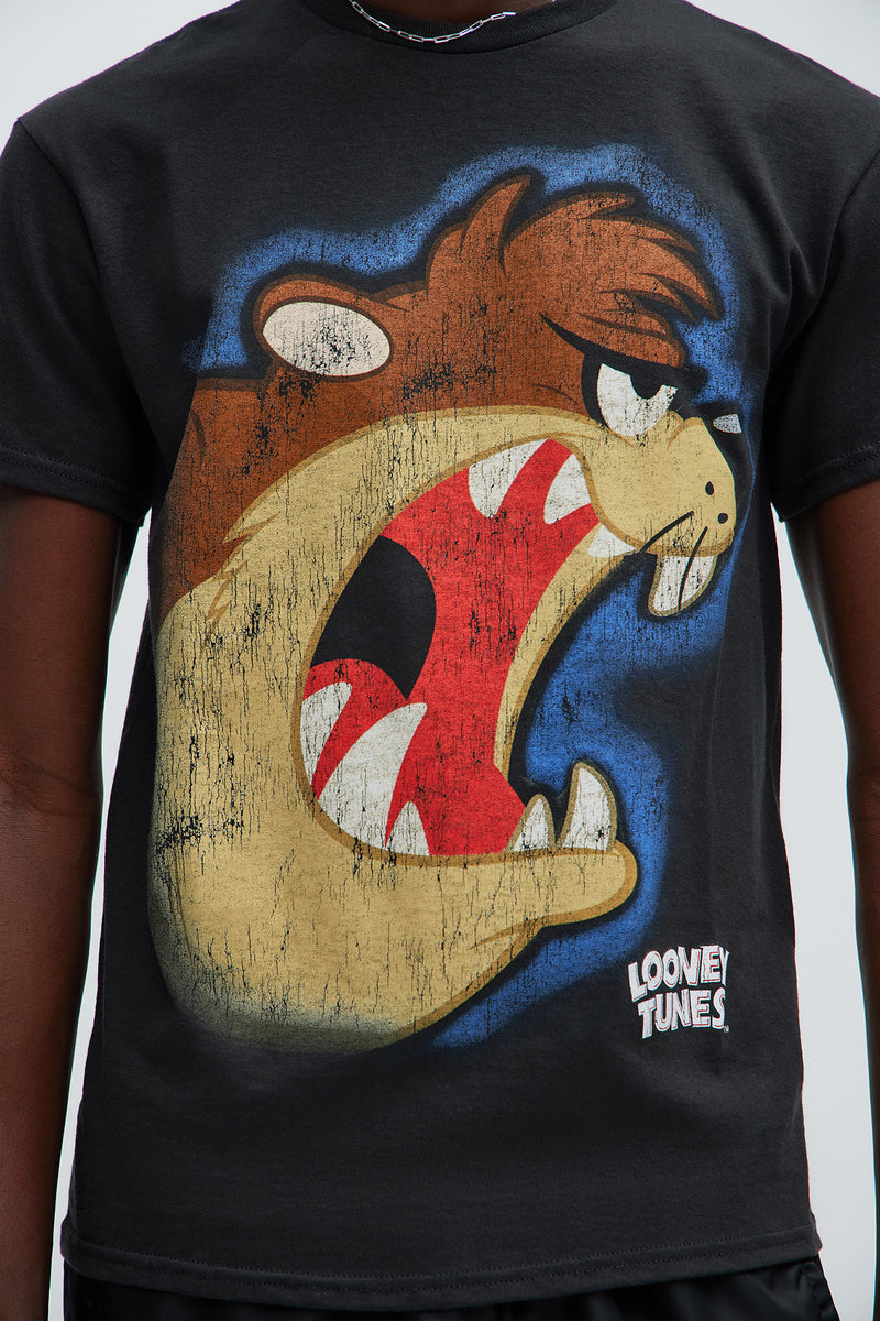 Big Face Taz Short Sleeve Tee - Black | Fashion Nova, Mens Graphic Tees ...