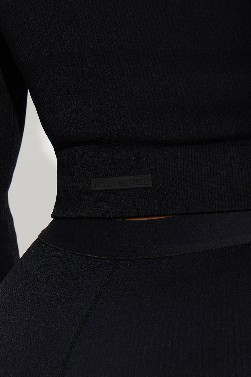 Effortless Ribbed Jacket - Black | Fashion Nova, Nova Sport Tops ...