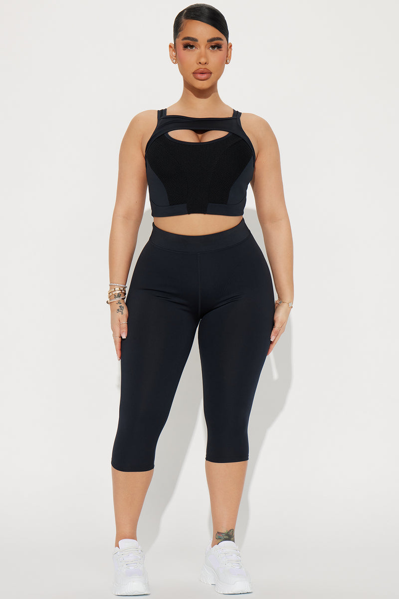 Power Punch Elevate Active Capri - Black | Fashion Nova, Nova Sport ...