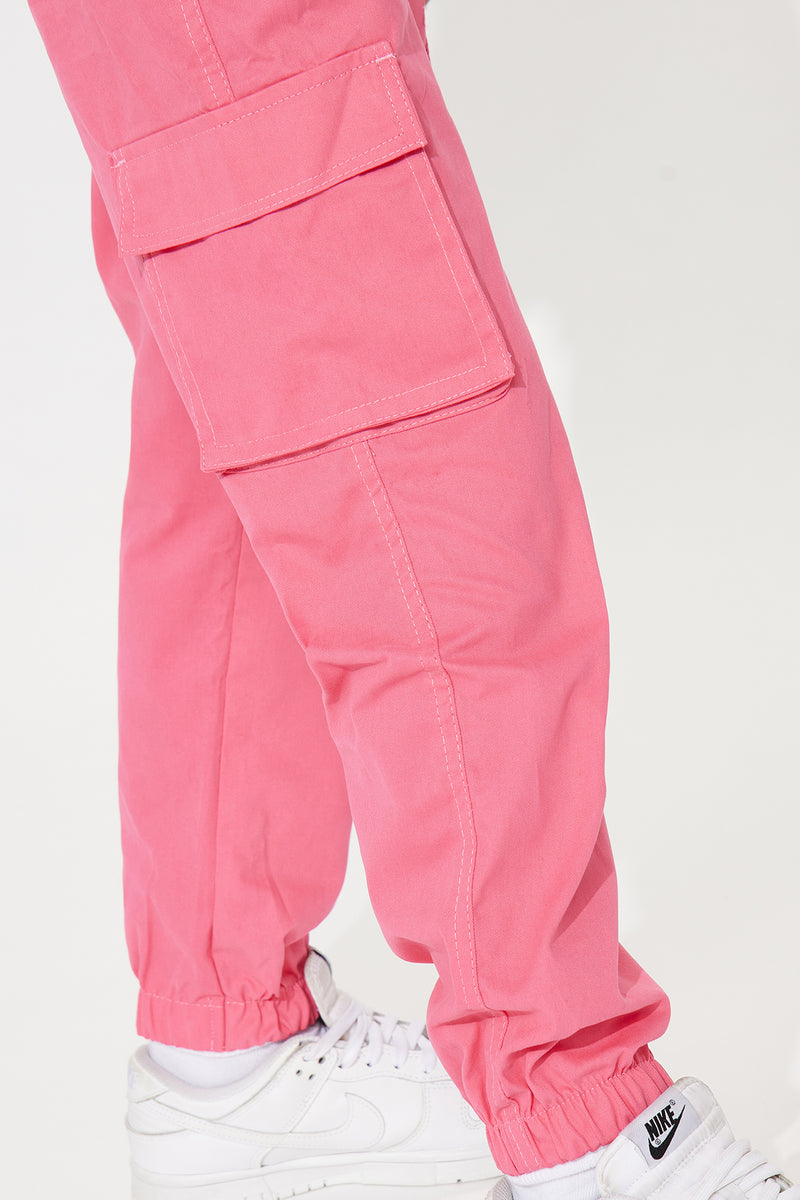 Mini Cool Girls Rule Belted Cargo Pants - Hot Pink | Fashion Nova, Kids ...