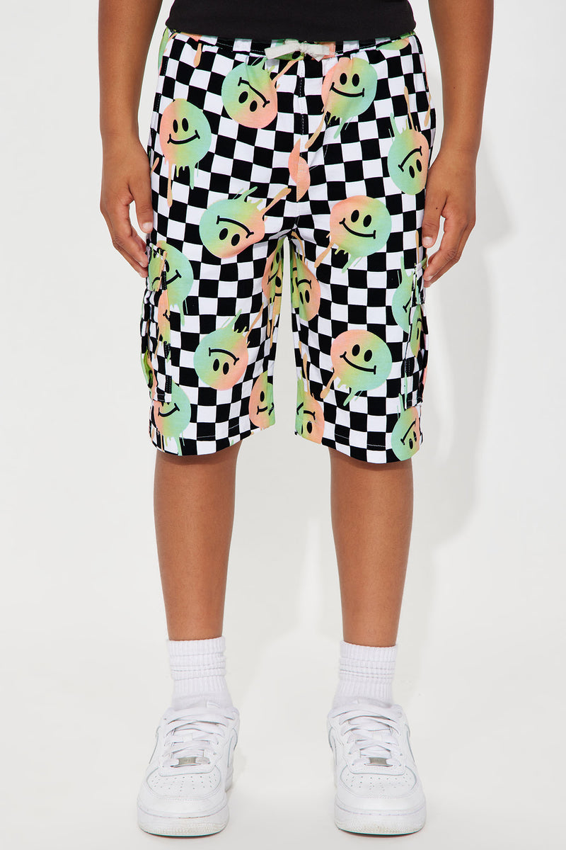 Mini Checkered French Terry Cargo Shorts - Multi Color | Fashion Nova ...