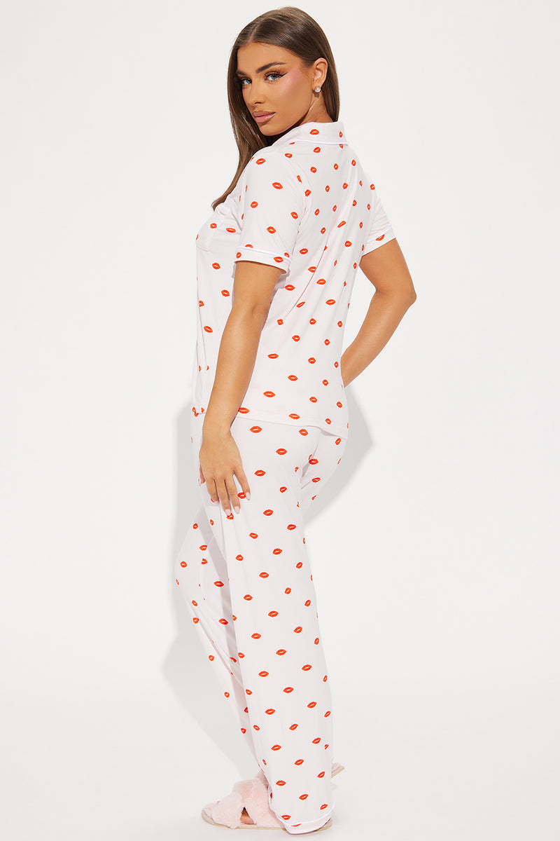 Kissing You PJ Pant Set - Pink/combo | Fashion Nova, Lingerie ...