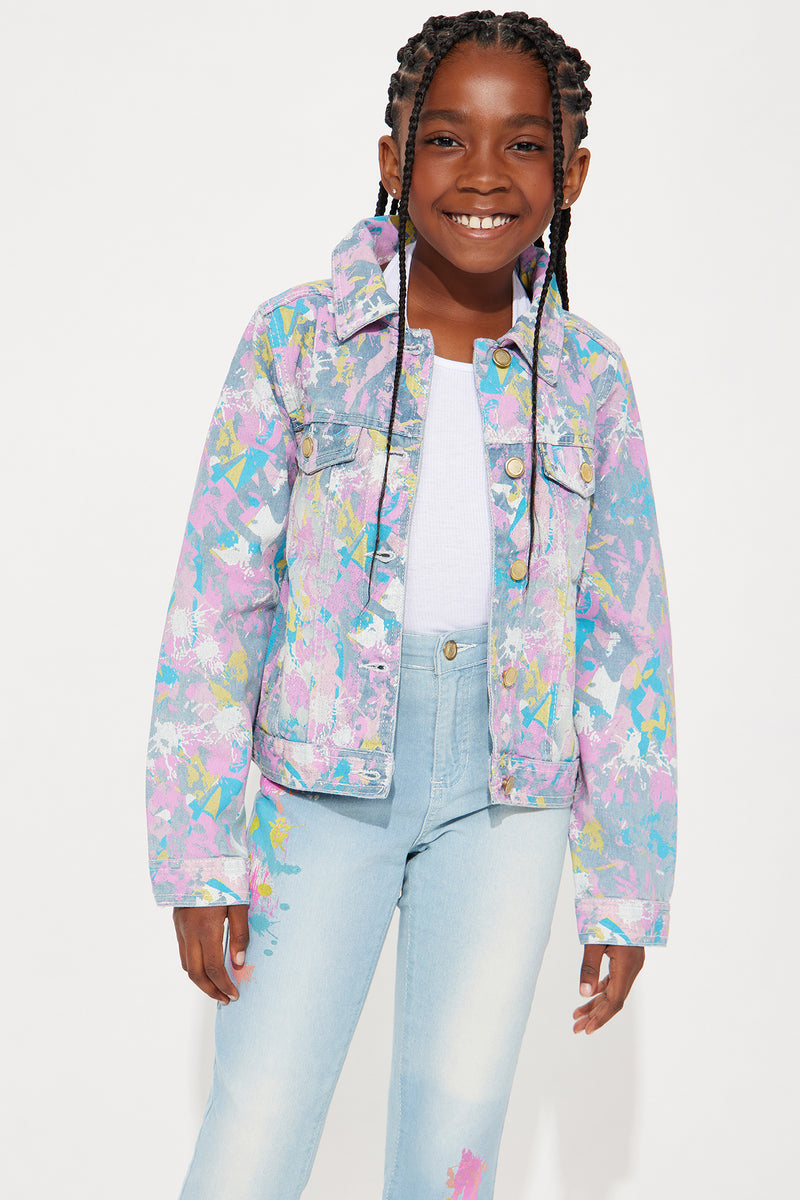 Mini Rock Your Colors Denim Set - Light Wash | Fashion Nova, Kids Sets | Fashion Nova