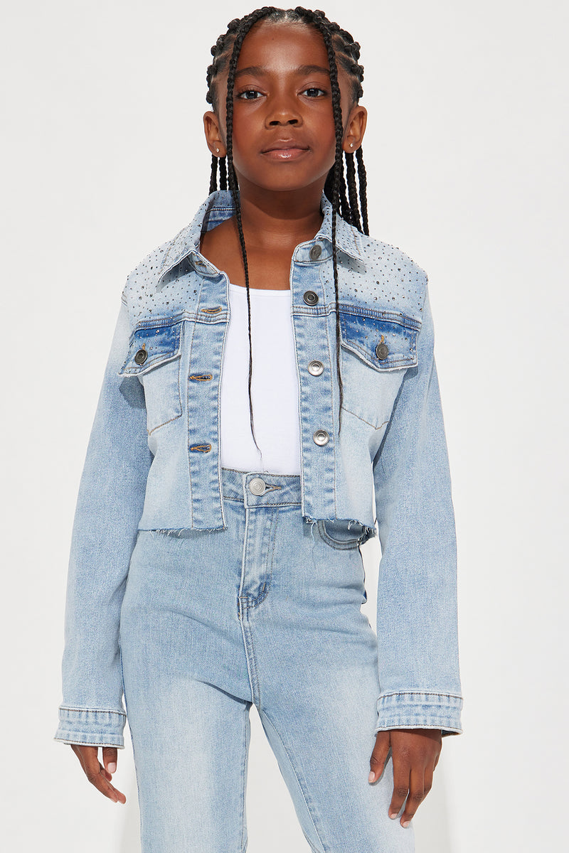 Mini I'm Such A Stud Denim Jacket - Light Wash | Fashion Nova, Kids ...