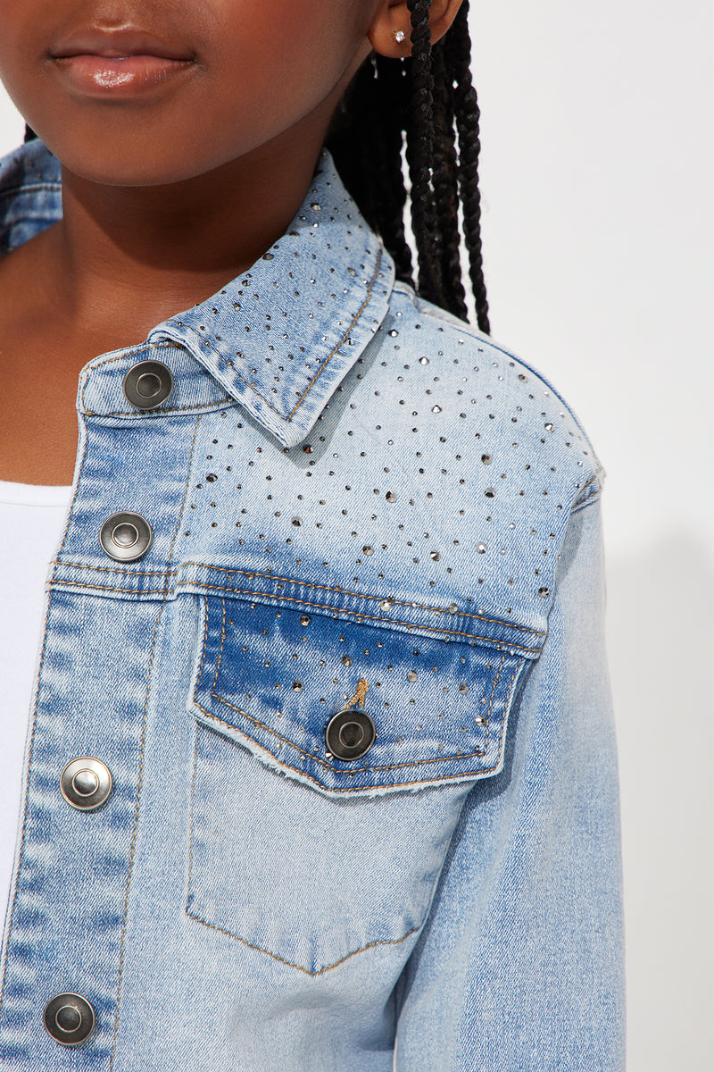 Mini I'm Such A Stud Denim Jacket - Light Wash | Fashion Nova, Kids ...