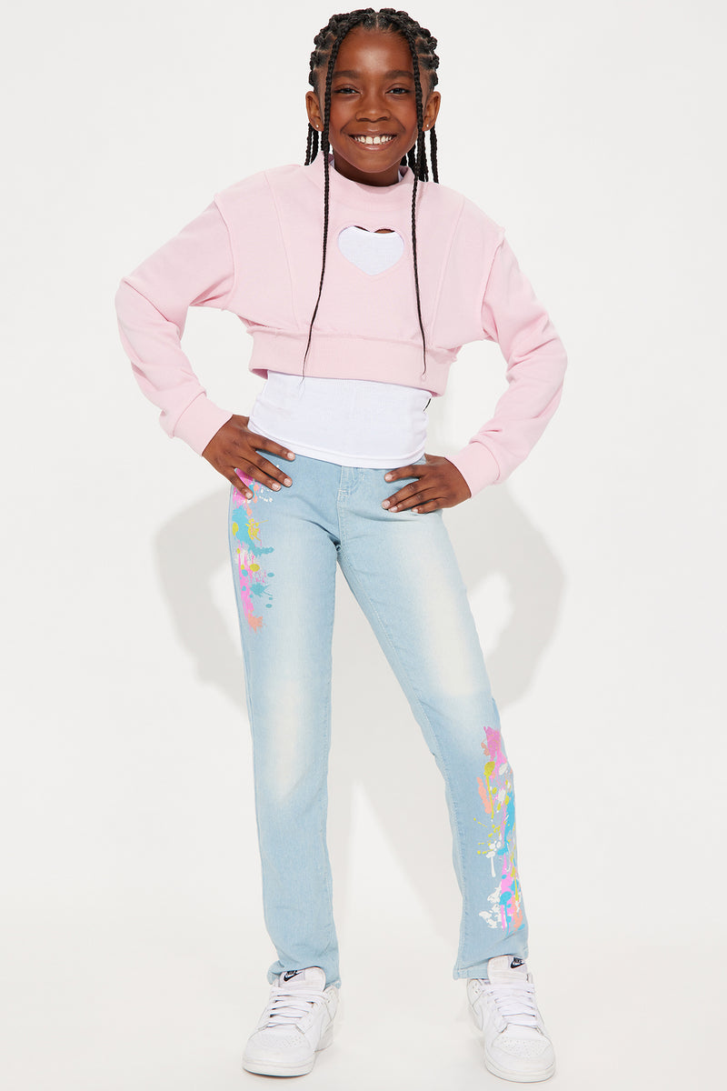 Mini Break It Down Cut Out Long Sleeve - Pink | Fashion Nova, Kids ...