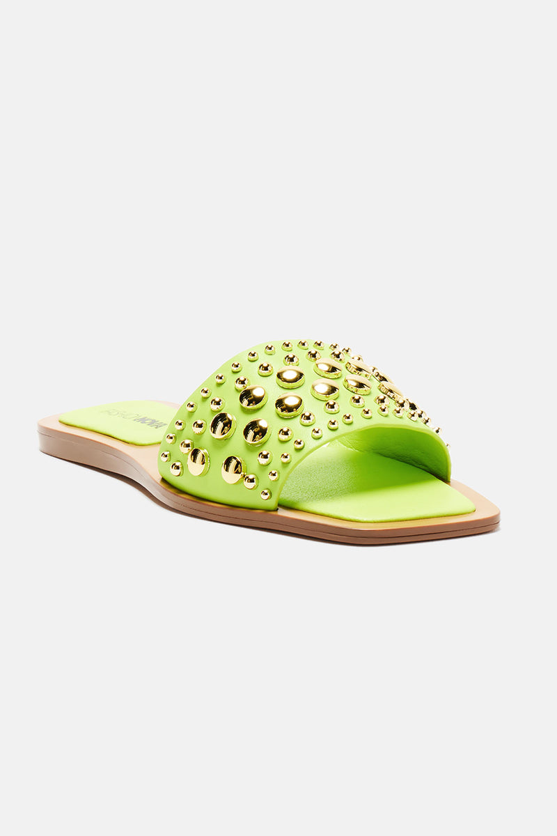 Easy On The Eyes Flat Sandals - Chartreuse | Fashion Nova, Shoes ...