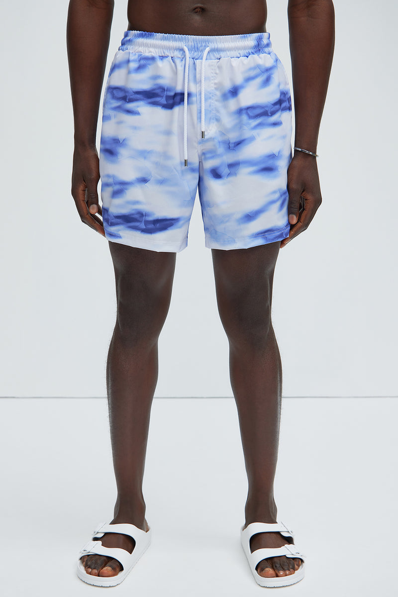 Harmony Swim Trunks - Blue/combo | Fashion Nova, Mens Swim | Fashion Nova