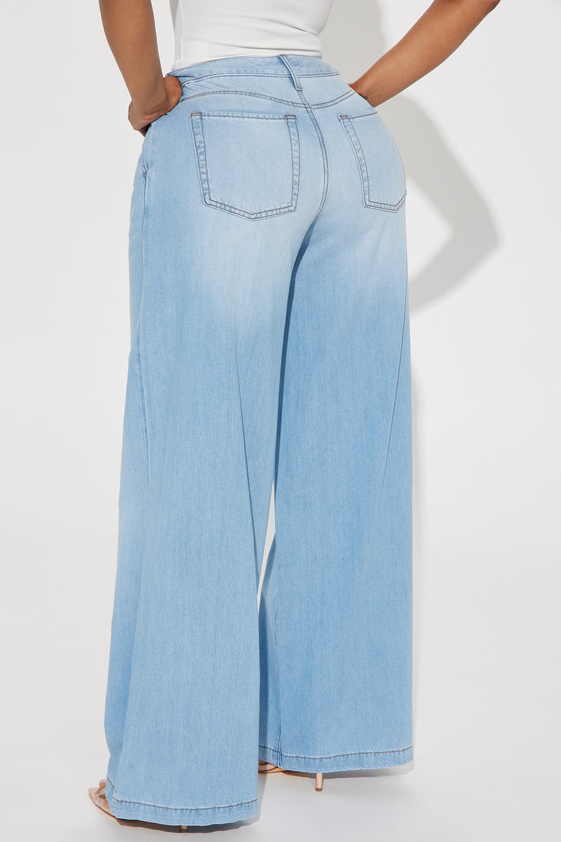 Quite The Reputation Trouser Jeans - Light Wash | Fashion Nova, Jeans ...