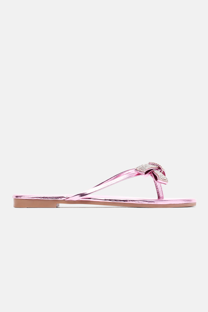 Belle Embellished Flip Flops - Pink | Fashion Nova, Shoes | Fashion Nova