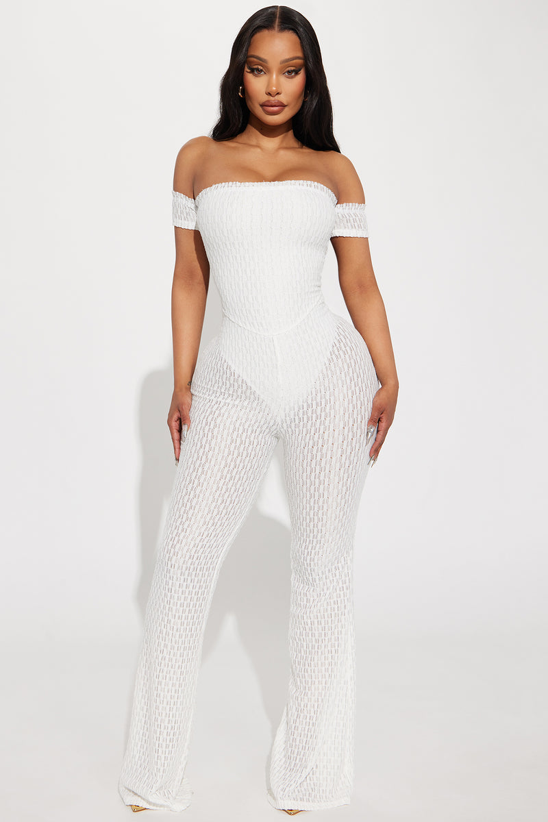 One Way Street Lace Jumpsuit - Ivory | Fashion Nova, Jumpsuits ...