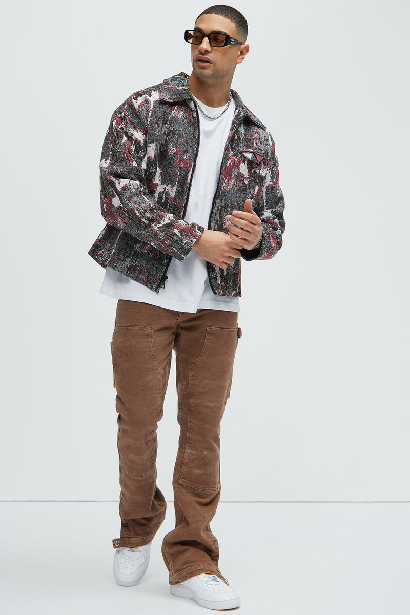 Hayward Tapestry Jacket - Black/combo | Fashion Nova, Mens Casual ...