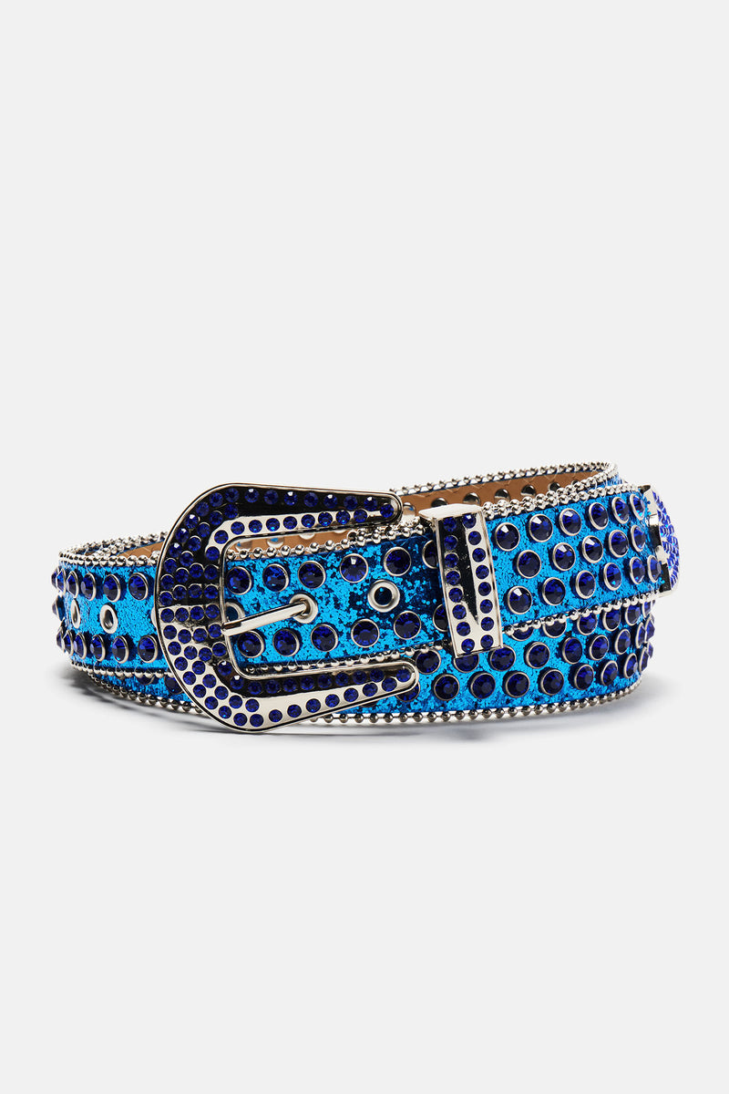 Last Rodeo Studded Belt - Blue | Fashion Nova, Mens Accessories ...