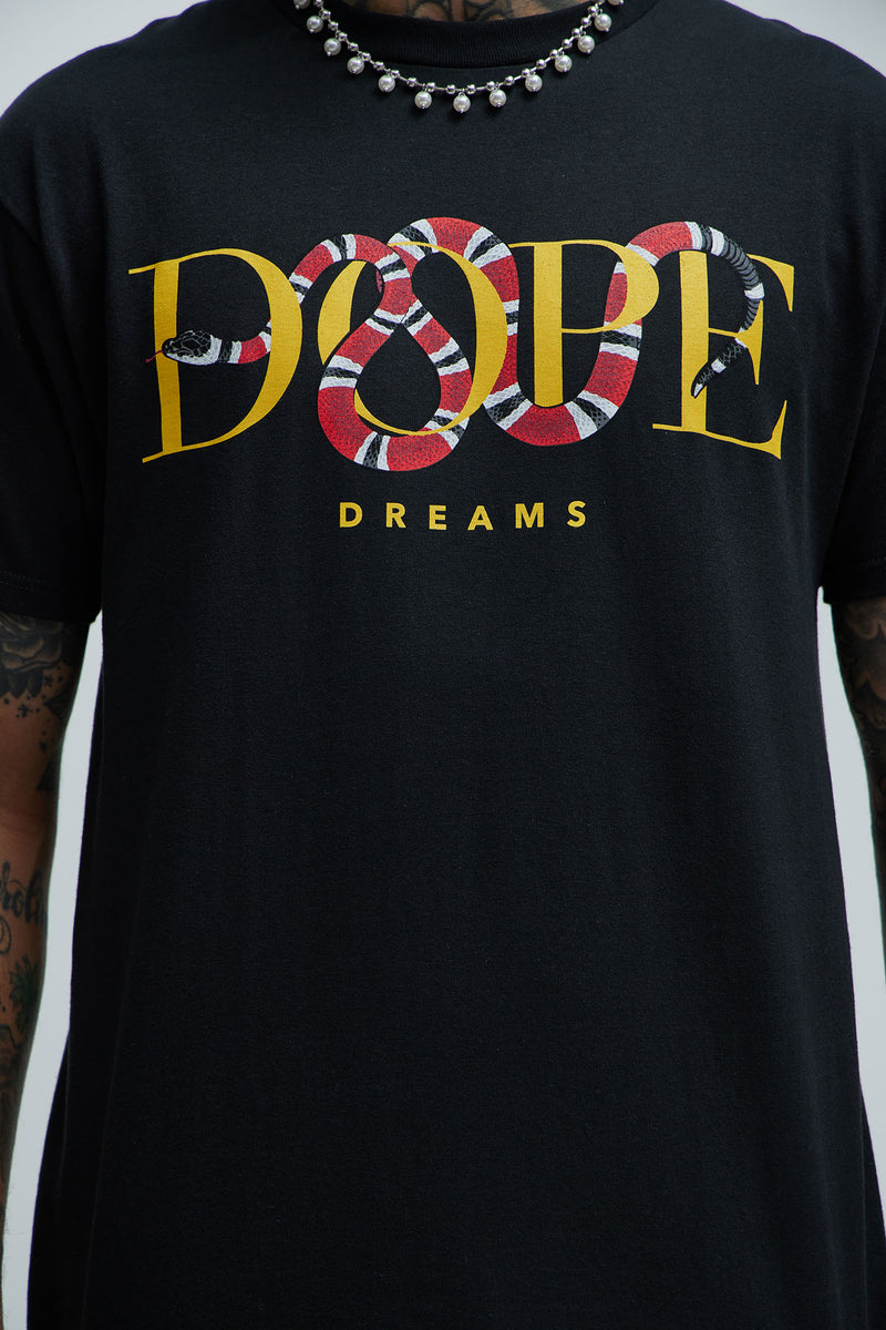 Dope Dreams Snake Short Sleeve Tee - Black | Fashion Nova, Mens Graphic ...
