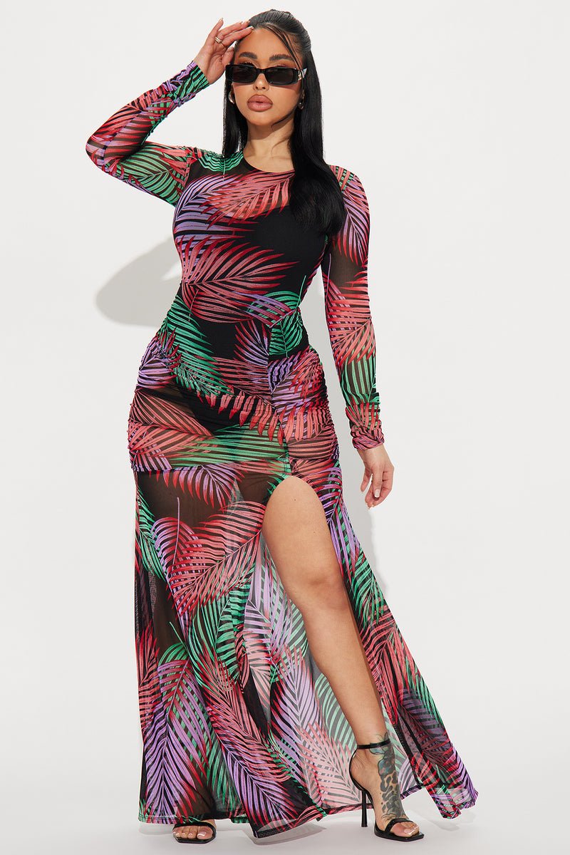 Party Everywhere Mesh Maxi Dress - Multi Color | Fashion Nova, Dresses | Fashion Nova