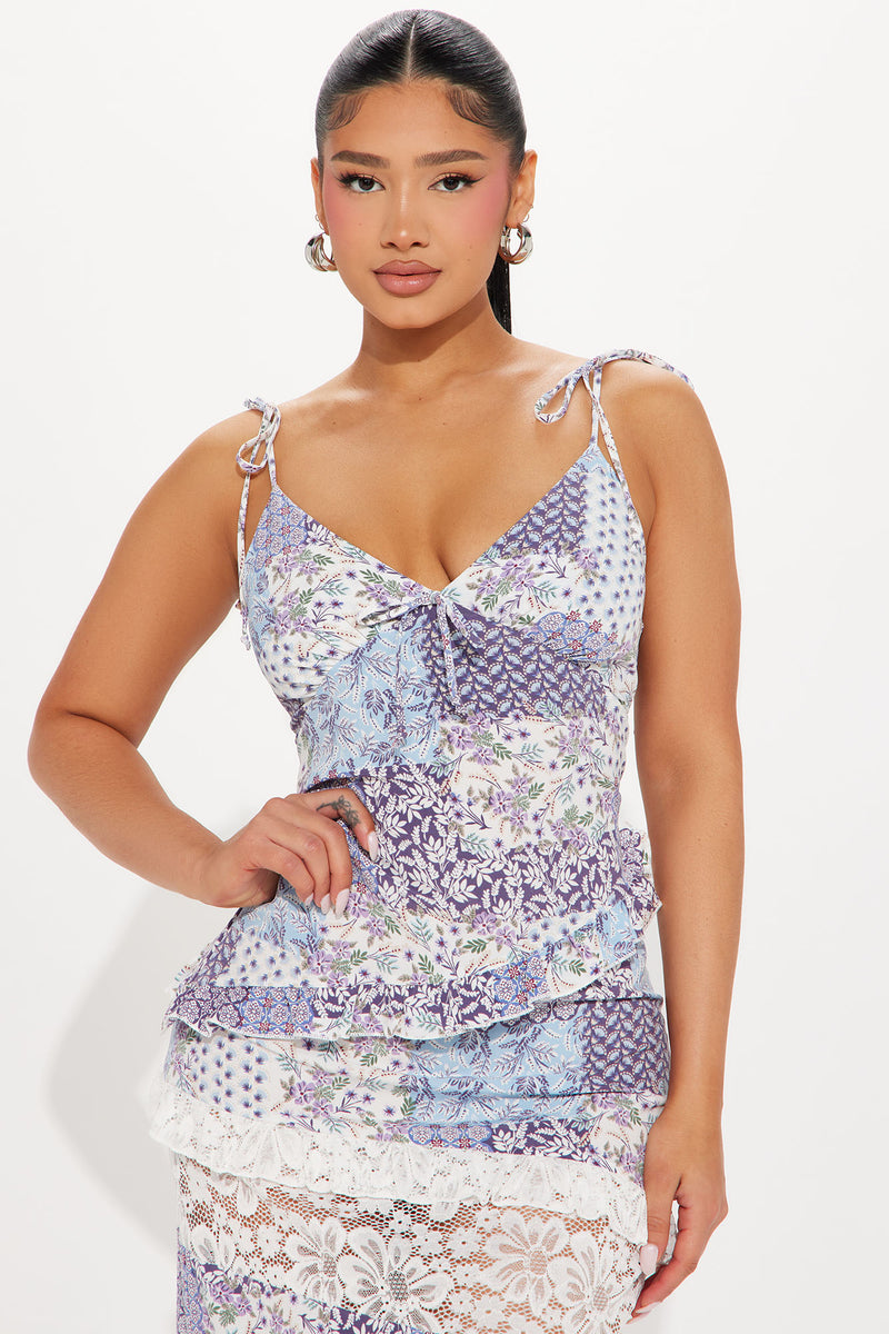 Paisley Chiffon Maxi Dress - Blue/combo | Fashion Nova, Dresses ...