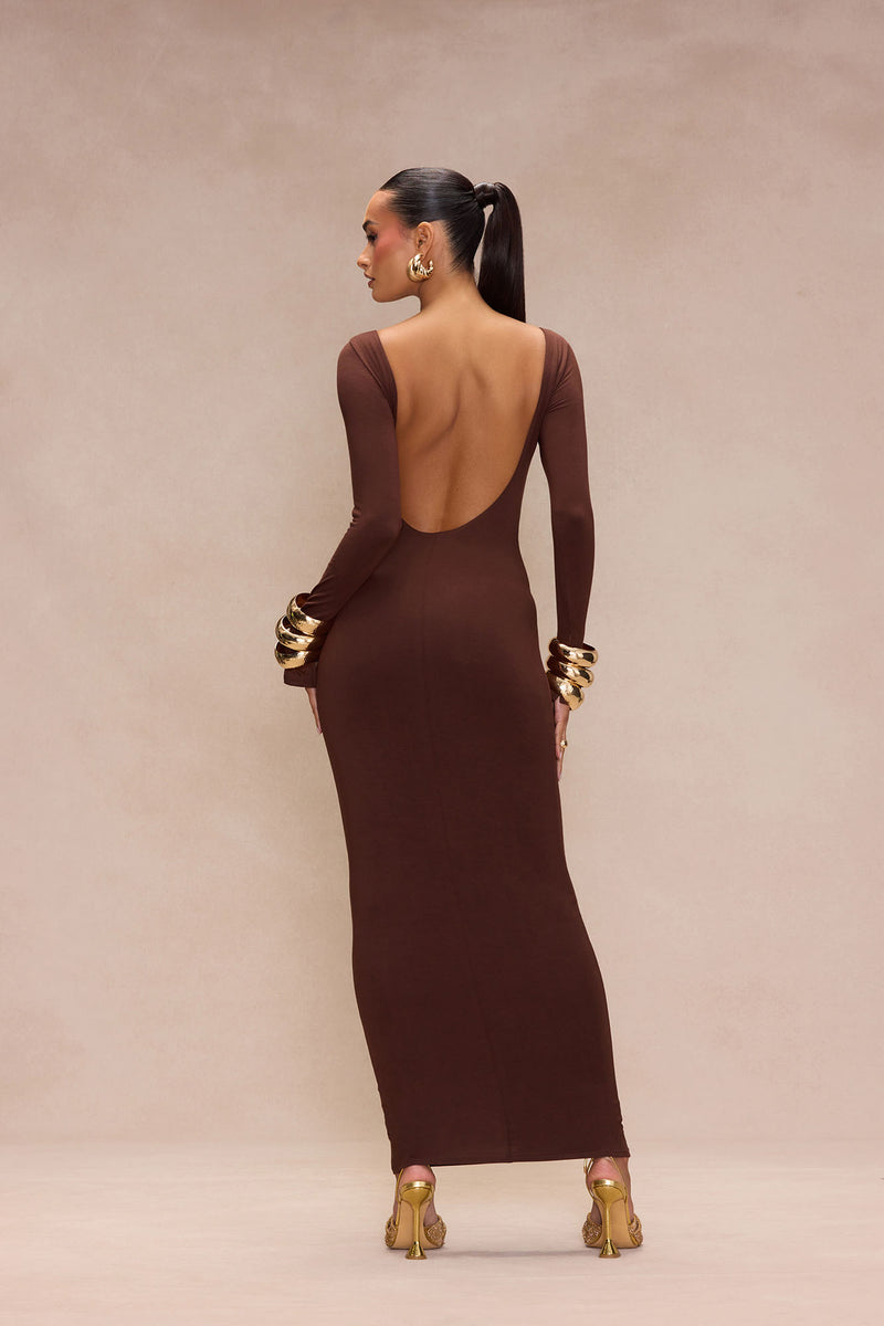 Cami Smooth Double Lined Maxi Dress - Chocolate | Fashion Nova, Dresses ...