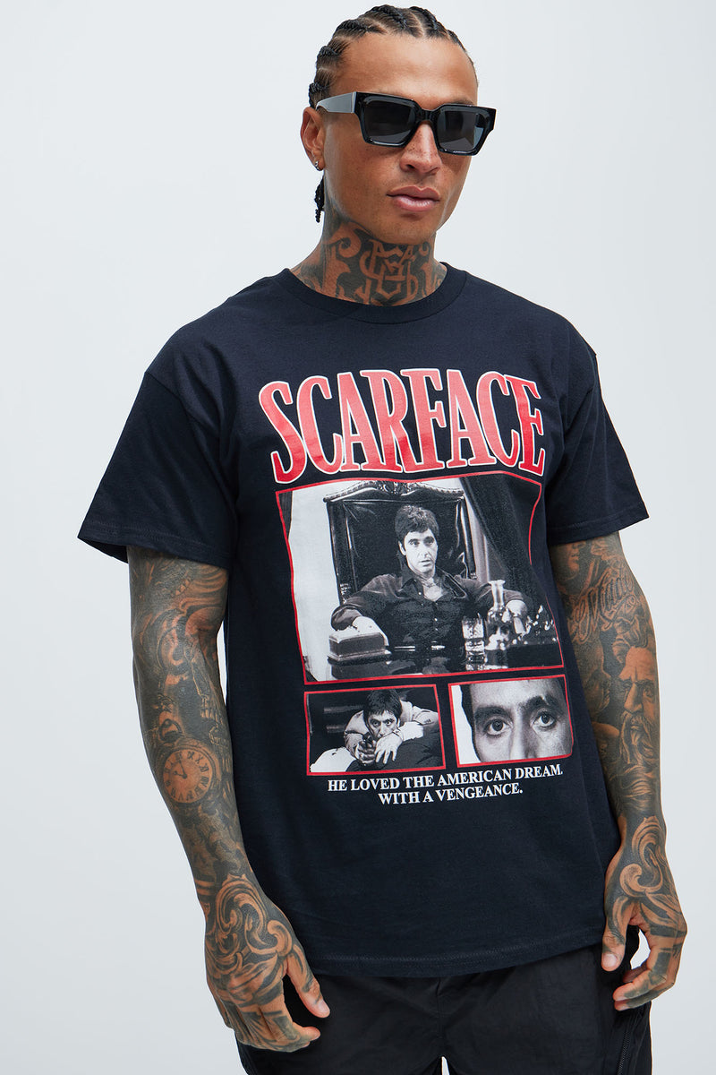 Scarface American Way Short Sleeve Tee - Black | Fashion Nova, Mens ...