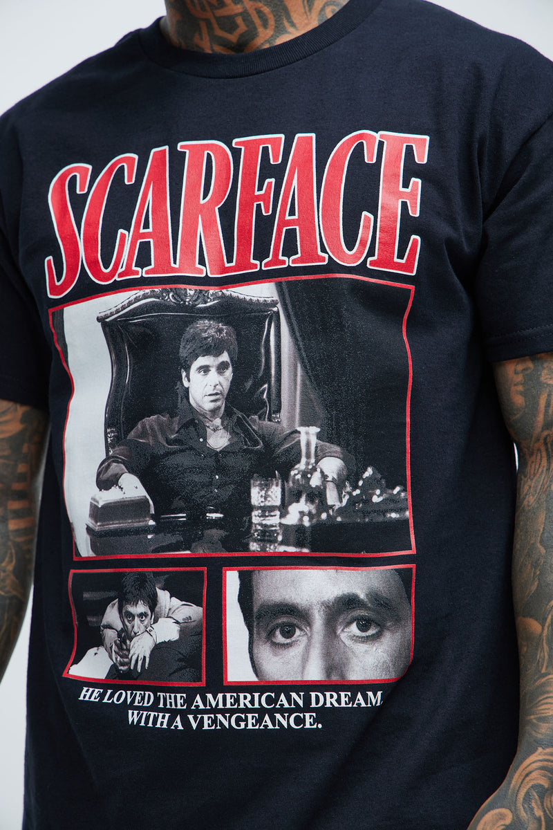 Scarface American Way Short Sleeve Tee - Black | Fashion Nova, Mens ...