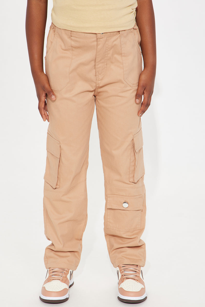 Mini Vanessa Cargo Pocket Pant - Tan | Fashion Nova, Kids Pants & Jeans | Fashion Nova