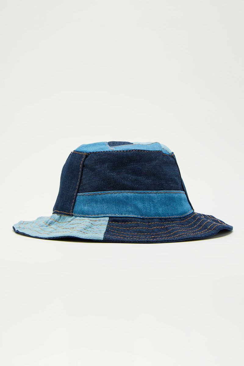 Mini Denim Patch Work Bucket Hat - Denim | Fashion Nova, Kids ...