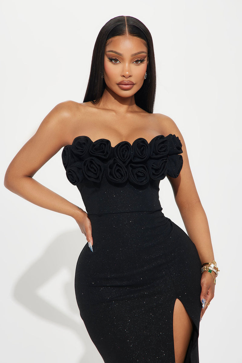Dozen Roses Gown - Black | Fashion Nova, Dresses | Fashion Nova