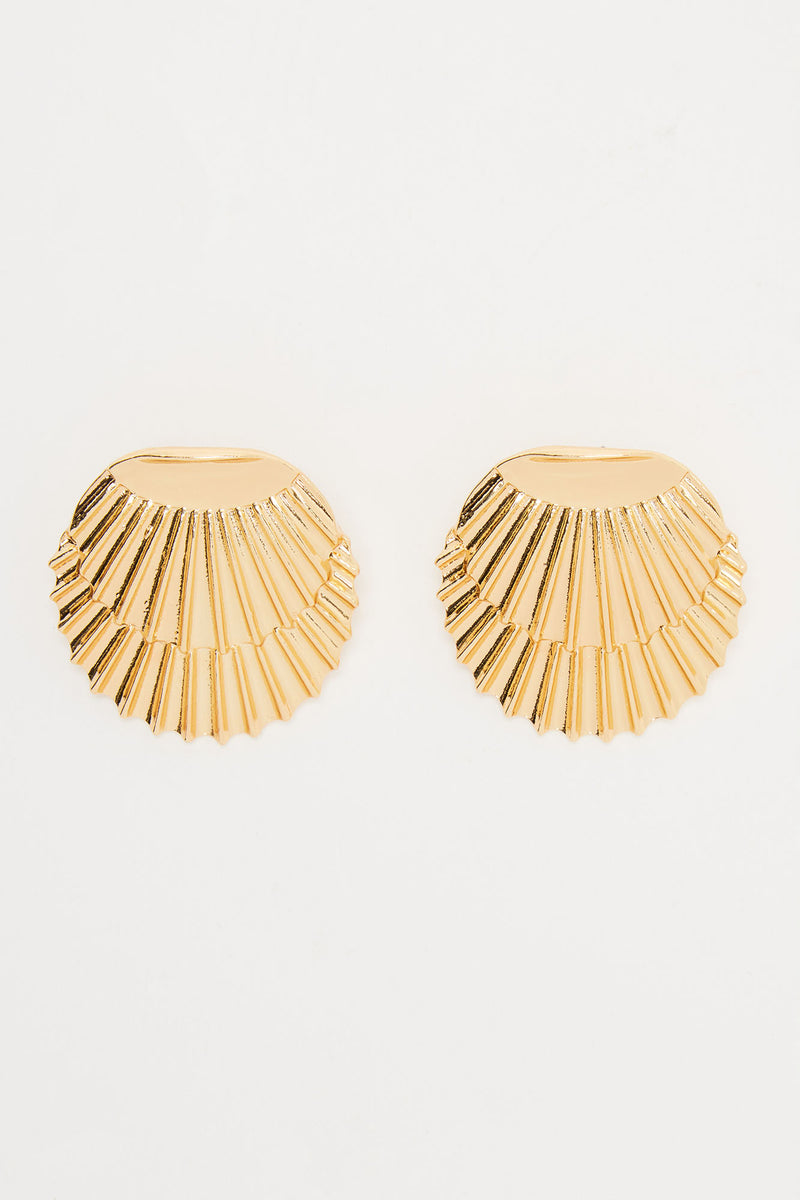 Turks And Caicos Shell Earrings - Gold | Fashion Nova, Jewelry ...