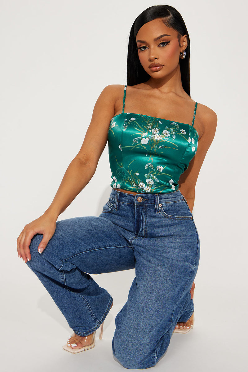Your Last Call Floral Top - Green/combo | Fashion Nova, Shirts ...