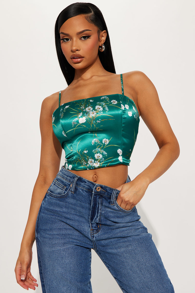 Your Last Call Floral Top - Green/combo | Fashion Nova, Shirts ...