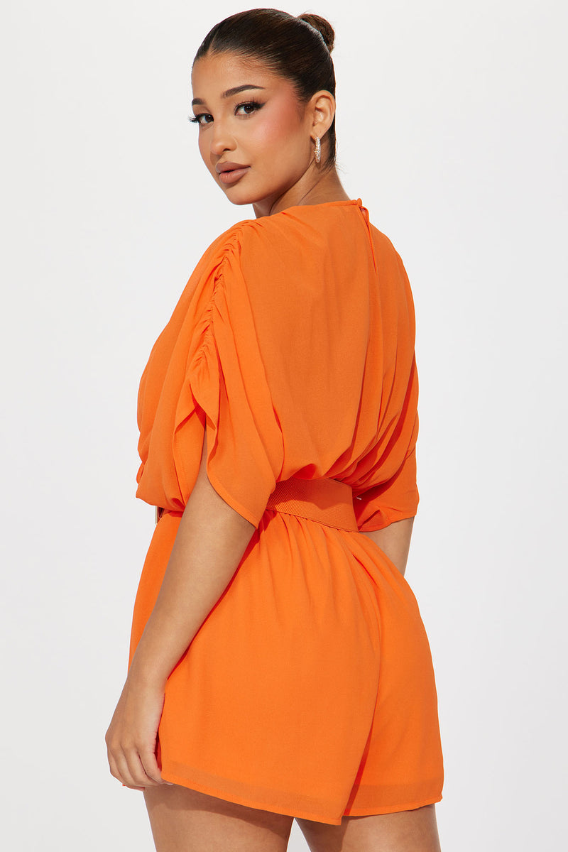 Sahara Sun Romper - Orange | Fashion Nova, Rompers | Fashion Nova
