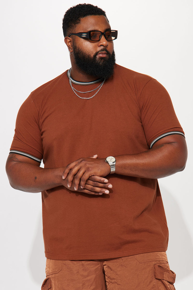 Sunday Sesh Short Sleeve Tee - Rust/combo | Fashion Nova, Mens Tees ...
