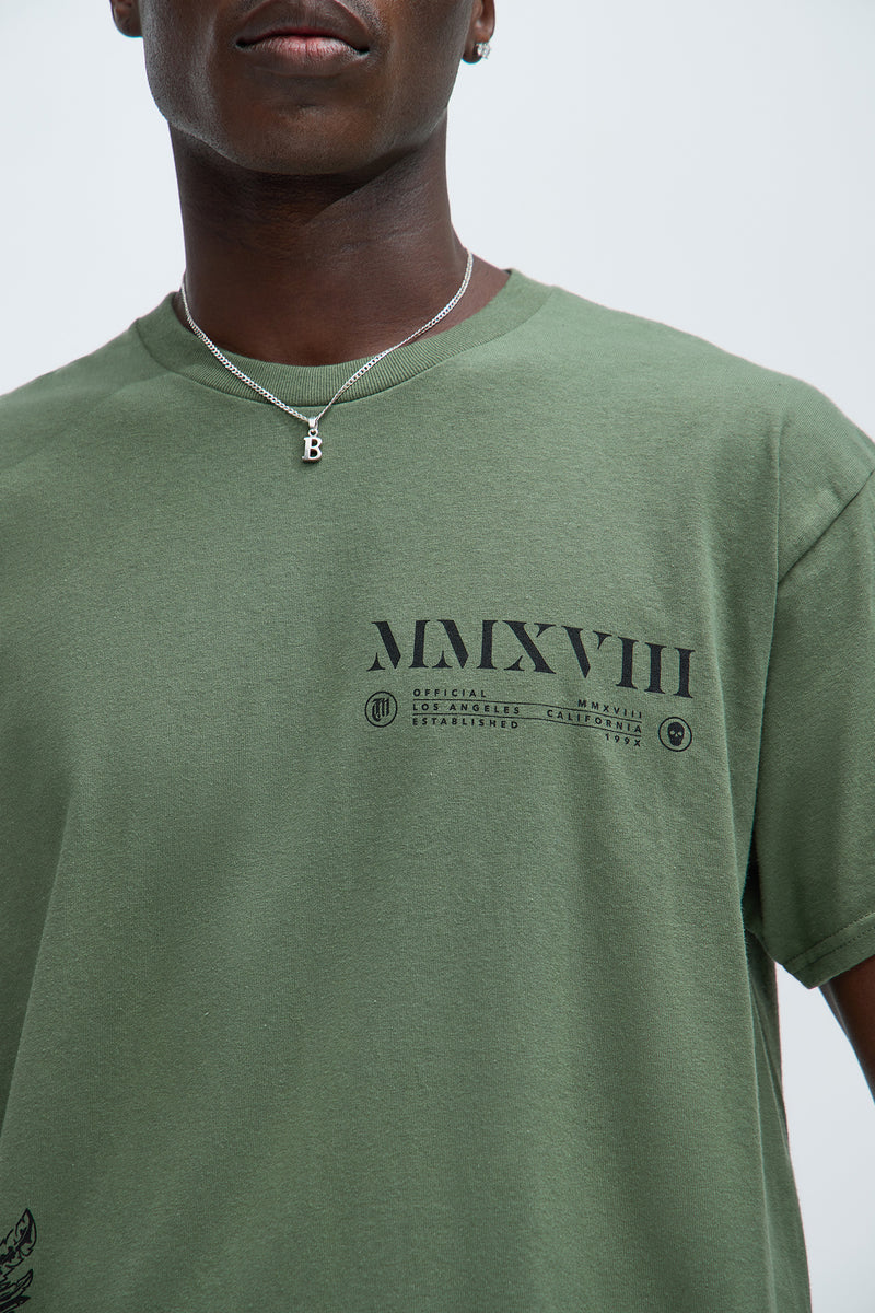 MMXVII Skull Short Sleeve Tee - Sage | Fashion Nova, Mens Graphic Tees ...