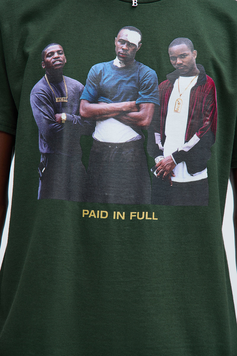 Paid In Full Their Way Short Sleeve Tee - Hunter | Fashion Nova, Mens ...