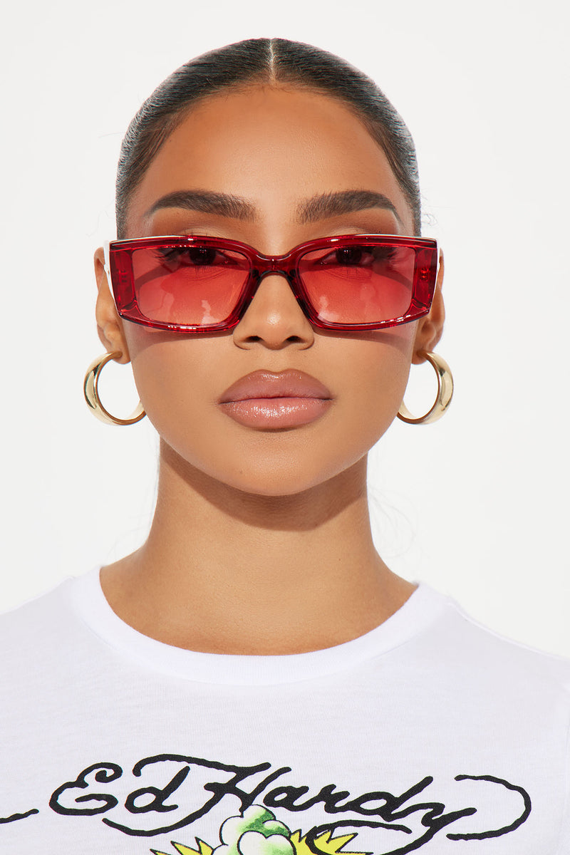 Sweet And Sassy Sunglasses - Red | Fashion Nova, Sunglasses | Fashion Nova