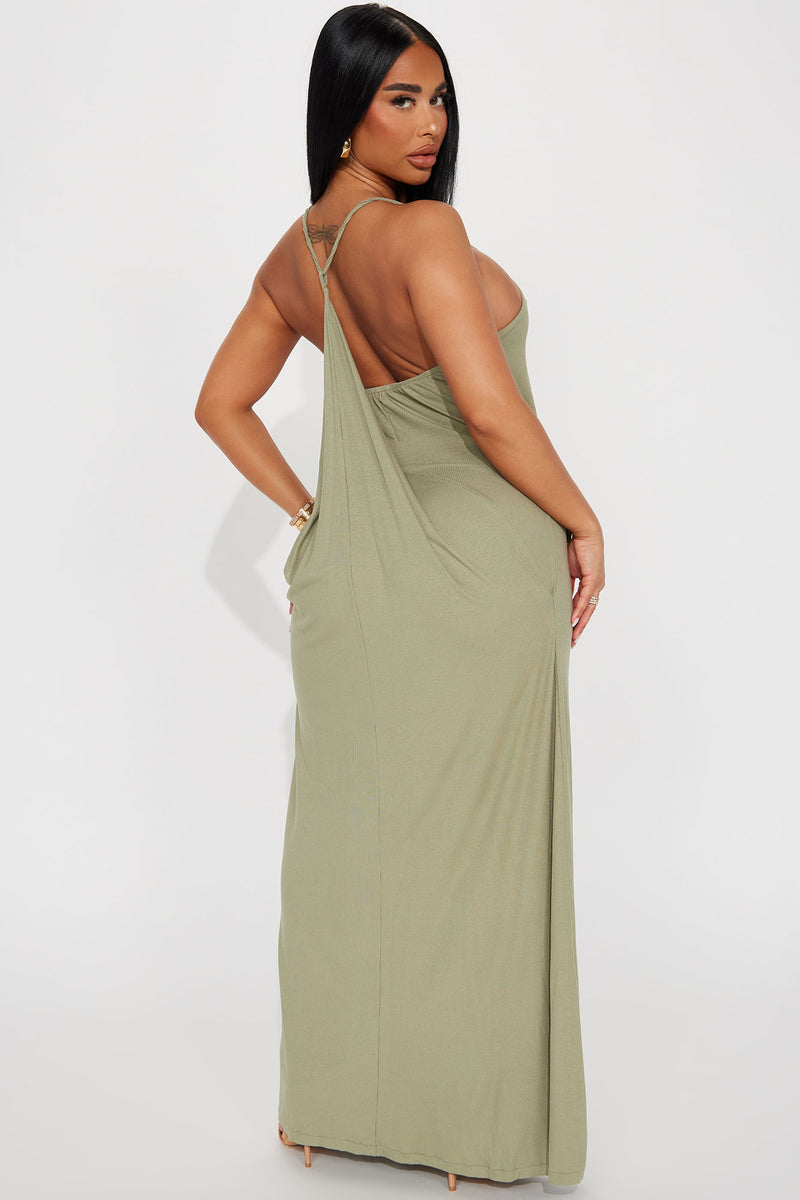 Come This Way Ribbed Maxi Dress - Sage | Fashion Nova, Dresses ...