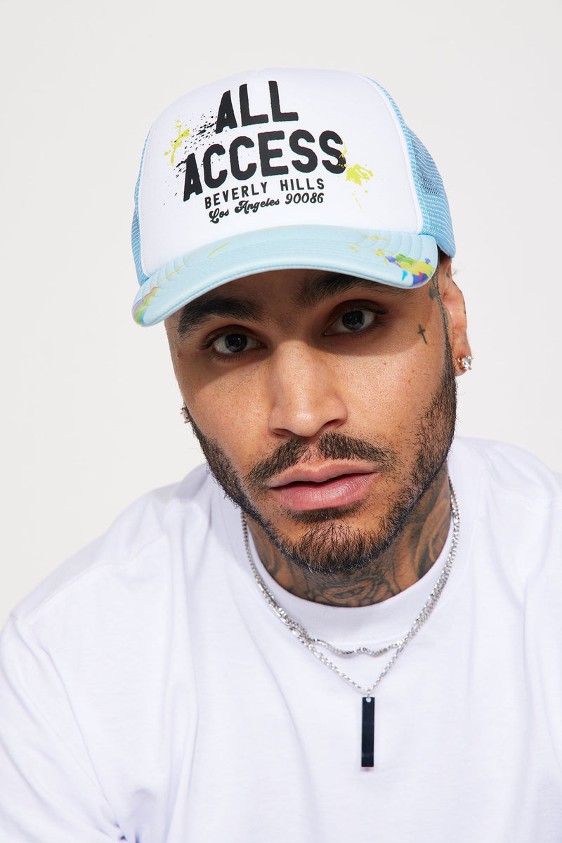 Beverly Hills All Access Trucker Hat - Blue | Fashion Nova, Mens ...