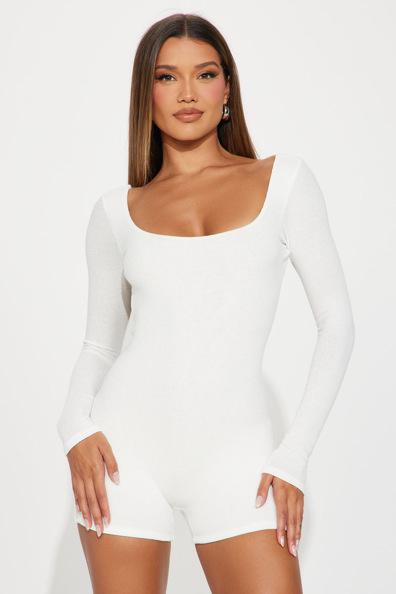 Got Me Obsessed Romper - Ivory | Fashion Nova, Rompers | Fashion Nova