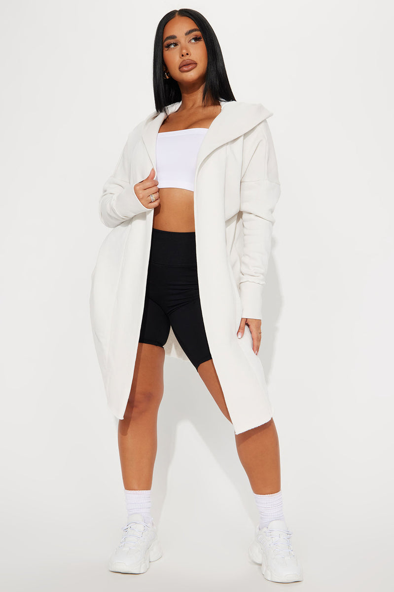 Good Days Ahead Long Jacket - Cream | Fashion Nova, Lounge | Fashion Nova