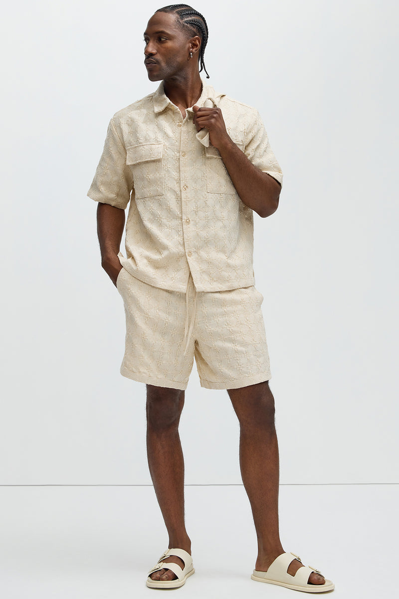 Mav Textured Shirt - Oatmeal | Fashion Nova, Mens Shirts | Fashion Nova