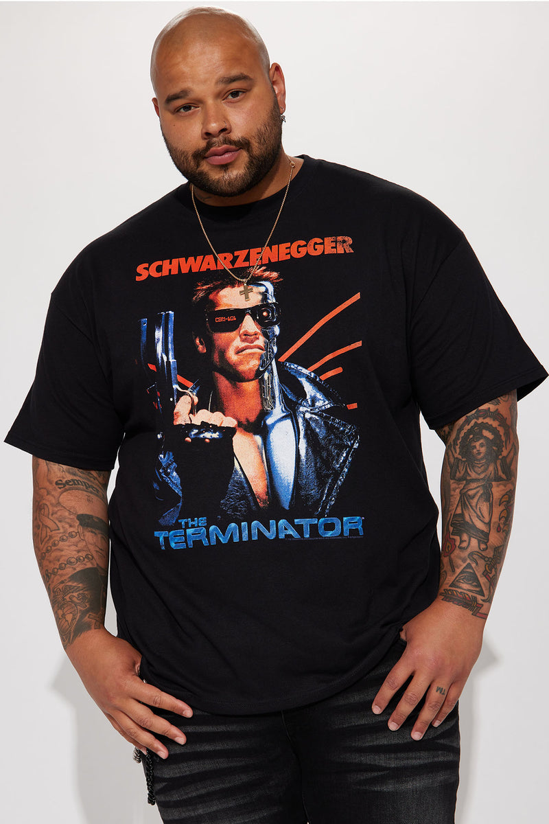 Terminator Laser Short Sleeve Tee - Black | Fashion Nova, Mens Graphic ...