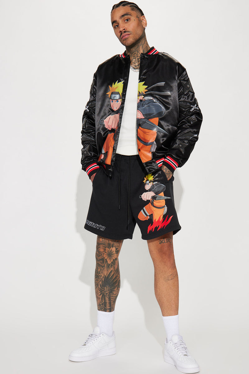 Naruto Fight Bomber Jacket - Black | Fashion Nova, Mens Jackets ...