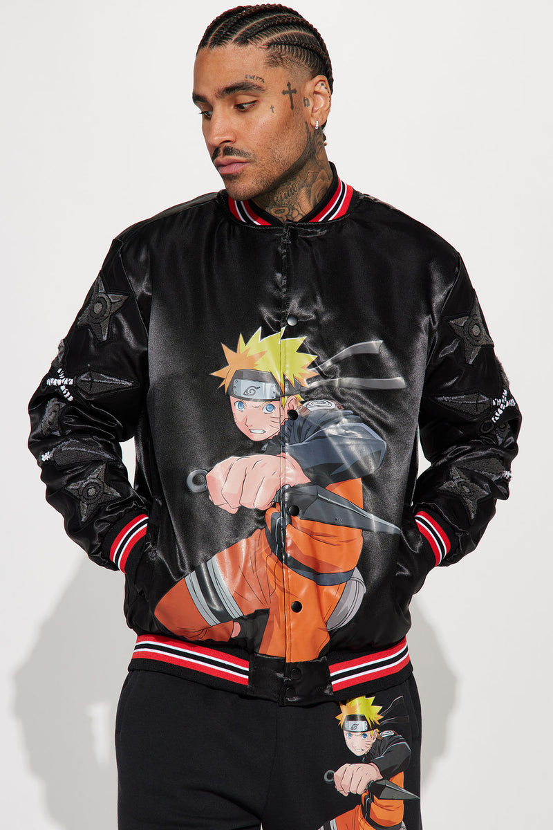 Naruto Fight Bomber Jacket - Black | Fashion Nova, Mens Jackets ...