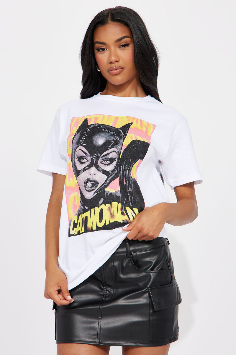 Alter Ego Catwoman Graphic Tee - White | Fashion Nova, Screens Tops and ...