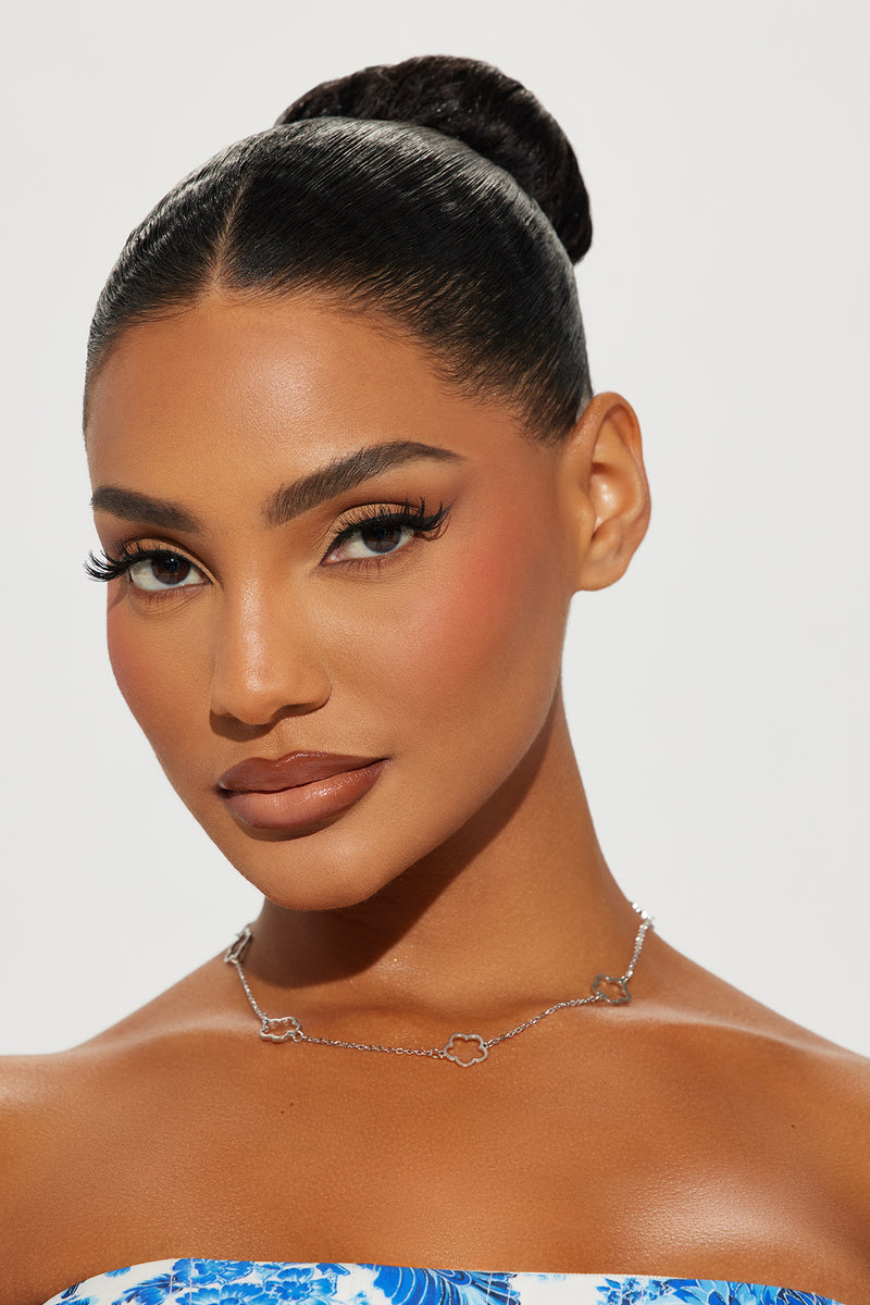 Luckiest Floral Charm Necklace - Silver | Fashion Nova, Jewelry ...